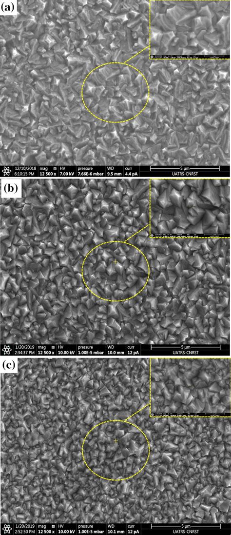 Sem Morphology Of Cu2o Samples Deposited Using Different Approaches