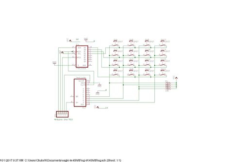 arduino 4x4 matrix keypad with i o shift register stack overflow