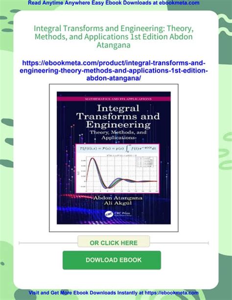 Integral Transforms And Engineering Theory Methods And Applications 1st Edition Abdon