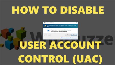 Turn User Account Control On Or Off How To WinBuzzer