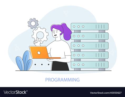 Big Data Programming Concept Royalty Free Vector Image