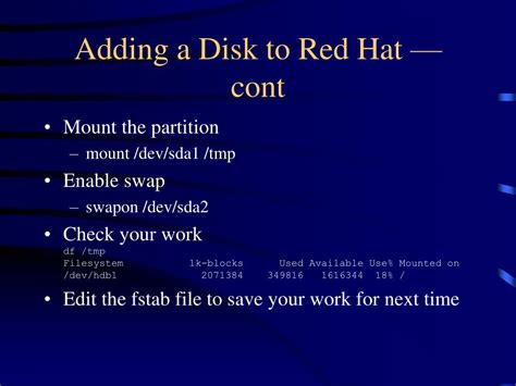Ppt Chapter 8 Adding A Disk — Unix Hard Disk Basics Powerpoint Presentation Id1362849