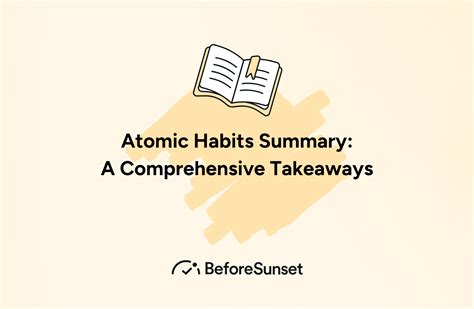 Atomic Habits Summary Takeaways