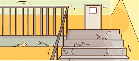 Cracks In The Building During Earthquake Shaking 17121937 Vector Art At Vecteezy