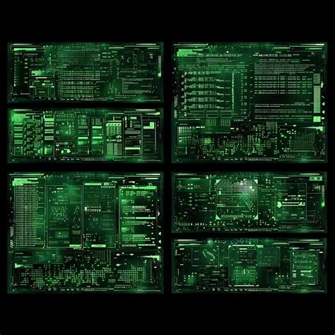 premium photo colorful cyberpunk code screens displays digital