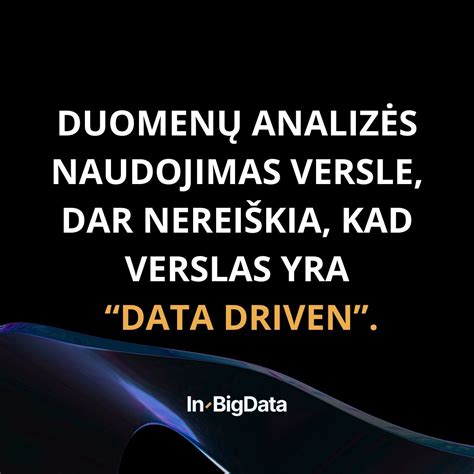 In Bigdata On Linkedin Datadriven Analytics Verslotransformacija Inbigdata