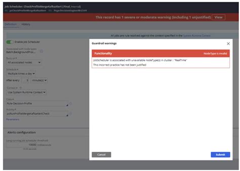 Job Scheduler Registration Fails With Pega0098 Error Invalid Mapped Node Type Support Center