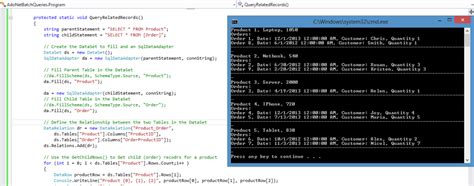 Batch Queries Multiple Result Sets And Parameterized Queries In Adonet Chsakells Blog