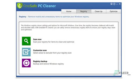 OneSafe PC Cleaner Pro Free Download FileCR