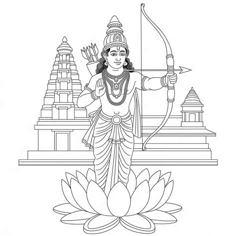 Printable Jai Shree Ram Image Coloring Page Download Print Or Color