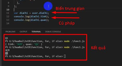 bài tập thực hành với array và object lồng nhau trong javascript