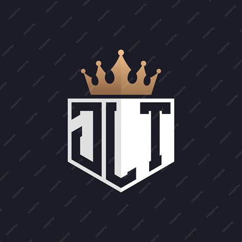 Premium Vector Luxury Jlt Logo With Crown Elegant Initials Jlt Letter