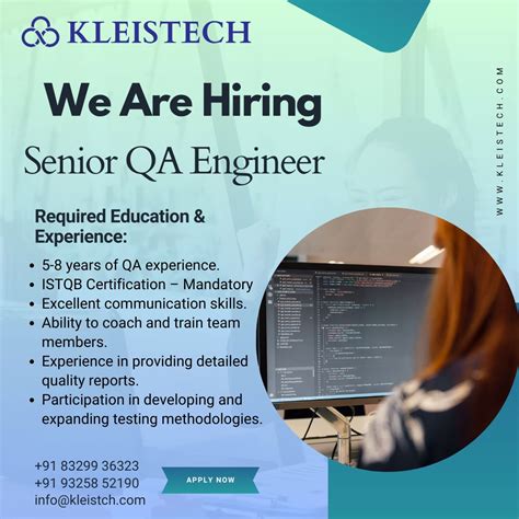 Kleistech On Linkedin Hiring Workfromoffice Jobopportunity Careergrowth Remotework