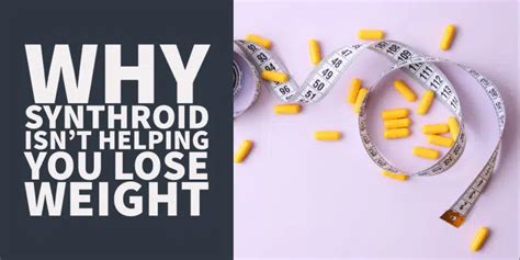 Is Synthroid Preventing Your Weight Loss Why Its Not Working