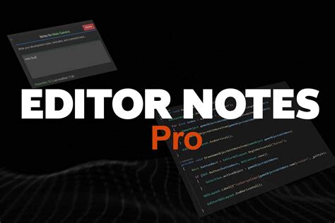 Editor Notes Pro Utilities Tools Unity Asset Store