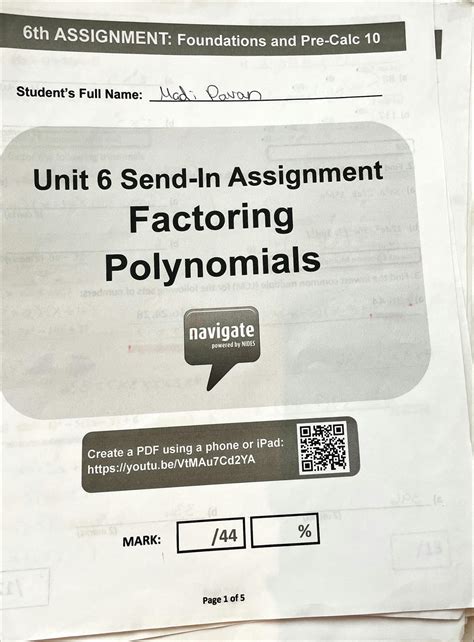 Solution Factoring Polynomials Pre Calc Studypool