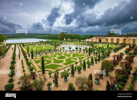 The Gardens Palace Of Versailles 1631 1689 Versailles France Stock