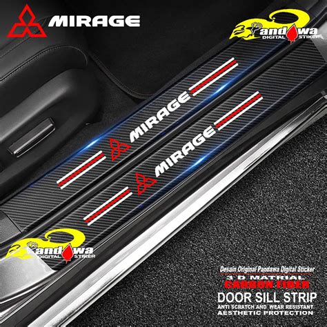 Jual Stiker Carbon Fiber Stiker Pengaman Mobil Mirage Sticker Pelindung