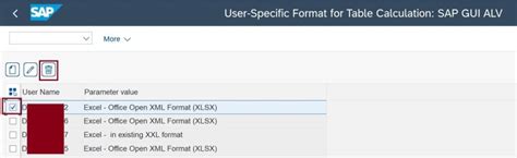 How To Reset The Alv Export For Format For Excelspreadsheet Sapgui