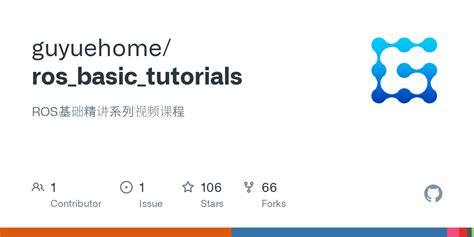 Github Guyuehomerosbasictutorials Ros基础精讲系列视频课程