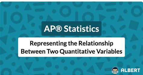 Ap® Statistics Review Representing The Relationship Between Two