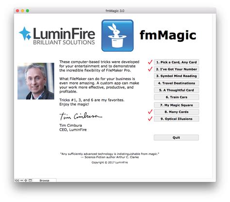Magic For Claris Pro And Filemaker Pro Luminfire