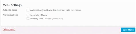 Using The Wordpress Menu Builder Documentation