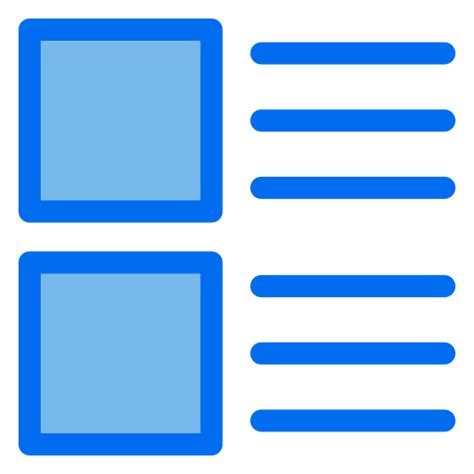 Align Generic Blue Icon
