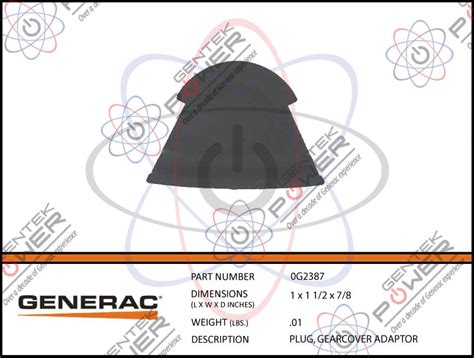 Generac 0g2387 Stator To Engine Plug Gentek Power Generac Parts