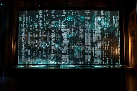 Data Analytics Dashboard Displaying Visualizations In Modern Office