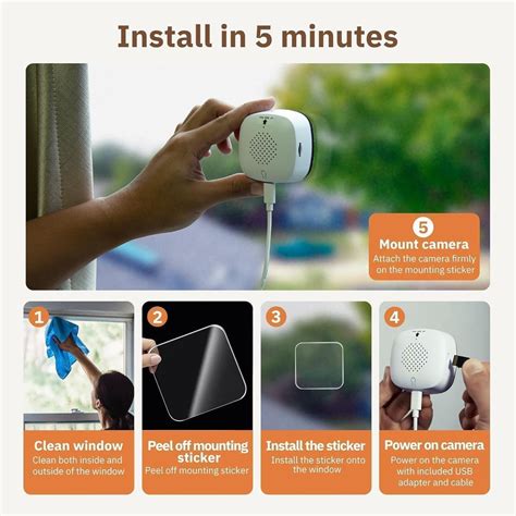 📢📢50 Off ⏰ Magnetic Crystal Clear Security Camera 🎥 Colour Night V