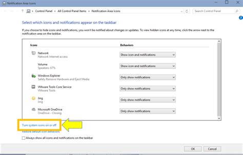 Windows Tutorials Turn System Tray Icons On Or Off
