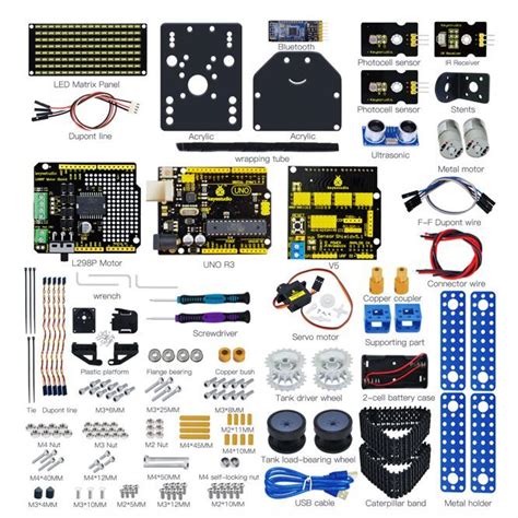 Mini Tank Bluetooth Arduino Project Robot Kit