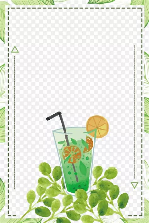 清爽柠檬水夏日主题边框png图片素材下载图片编号7399240 Png素材网