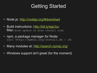 Introduction to Node.js: What, why and how? | PDF