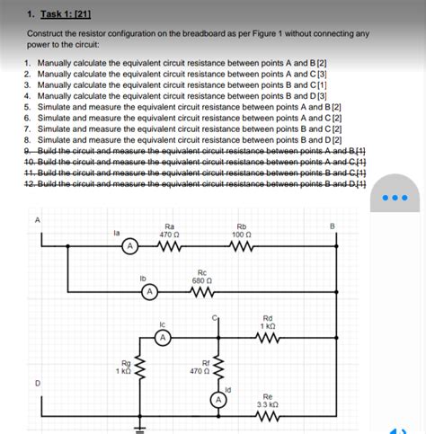 solved construct the resistor configuration on the
