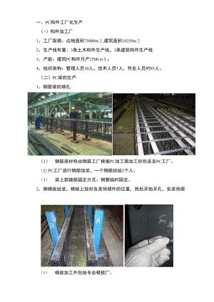 PC构件工厂化生产