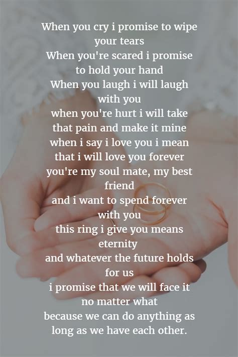 Template For Writing Vows