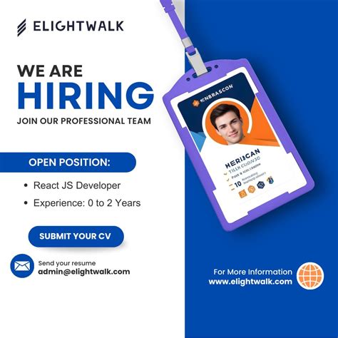 Elightwalk Hiring Ahmedabadjob Joinourteam Reactjs