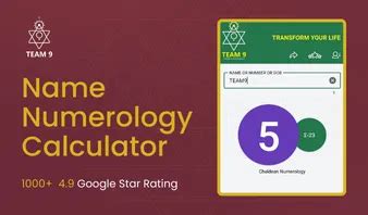Name Numerology Calculator TEAM