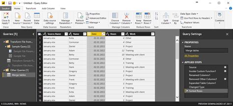 Merging Of Data From All Files In Folder In Power Bi Trainings