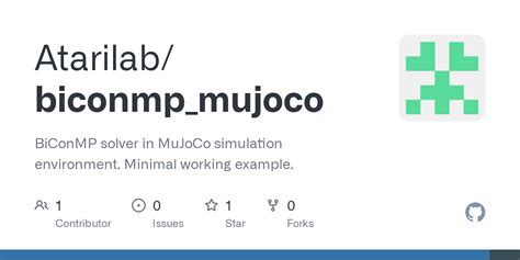 GitHub Atarilab Biconmp Mujoco BiConMP Solver In MuJoCo Simulation Environment Minimal