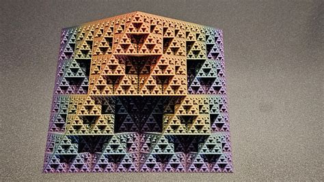 Fractal Pyramid Sierpinski Octahedron Sierpinski Triangle Etsy