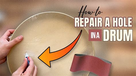 How To Repair A Hole In A Drum Tutorial Youtube
