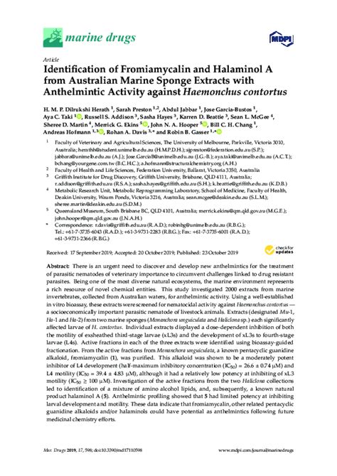 Pdf Anthelmintic Activity Of Botanical Extracts Against Sheep Gastrointestinal Nematodes