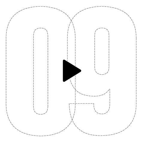Print Big Numbers A4 Sized Numbers Cutouts Number Templates Large