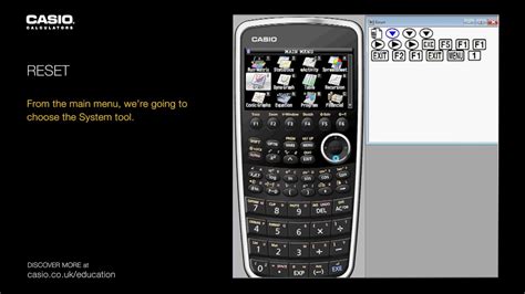 Casio Fx CG20 Calculator Reset Instructions YouTube