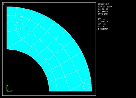 Thermal Stress Of A Cylinder Using Axisymmetric Elements