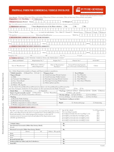 Future Generali Prcv03 Form Fill Online Printable Fillable Blank Pdffiller