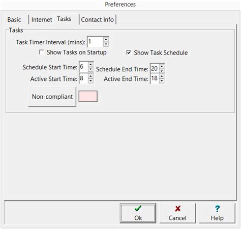 Chapter 1 Introduction Program Preferences Tasks Tab